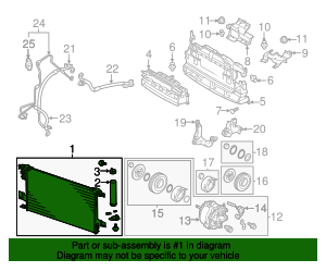 2017-2021 Mitsubishi Condenser 7812A394 | MitsubishiParts.com
