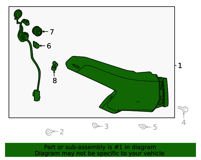 81560-08091 - Tail Lamp Assembly - 2021-2023 Toyota Sienna | OEM ...