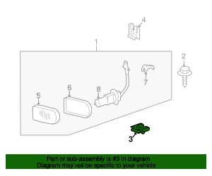 004-994-55-45 - Fog Lamp Assembly Nut 2000-2011 Mercedes-Benz ...