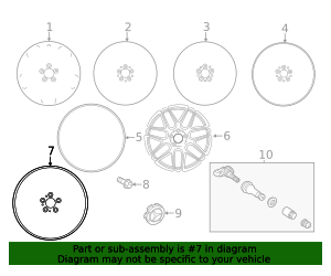 247-401-16-00-7X72 - Wheel - 2020 2021 Mercedes-Benz GLB 250 ...