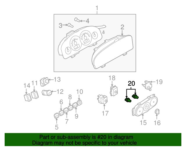 Genuine OEM Ford Part - HVAC Temperature Control Bulb F65Z-13B765-AA ...