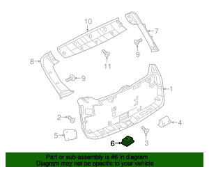 2015-2021 Nissan Murano Switch Bezel 90970-5AA0B | OEM Parts Online