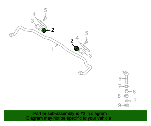 54813-3F000 - Stabilizer Bar Bushing 2004-2006 Kia Amanti | Kia.Parts Store