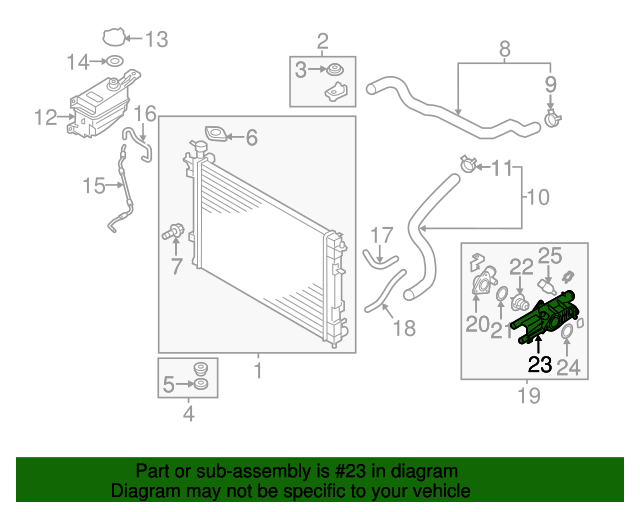 2011-2016 Kia OEM NEW 2011-16 Kia Sportage Optima Engine Coolant ...