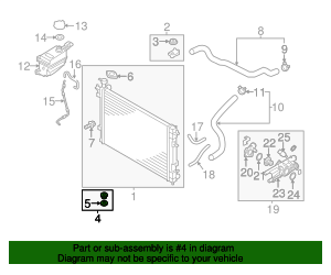 25336-2P000 - Radiator Assembly Lower Insulator 2011-2020 Kia | Kia ...