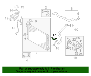25469-2G201 - Engine Coolant Hose 2010-2016 Kia | Kia.Parts Store