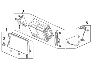 2022-2024 Honda Civic Display Unit 8A700-T20-A02 | Honda Factory Parts