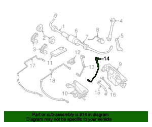 37136764615 - 2004-2010 BMW Pressure Line (37-13-6-764-615) | BMW of ...