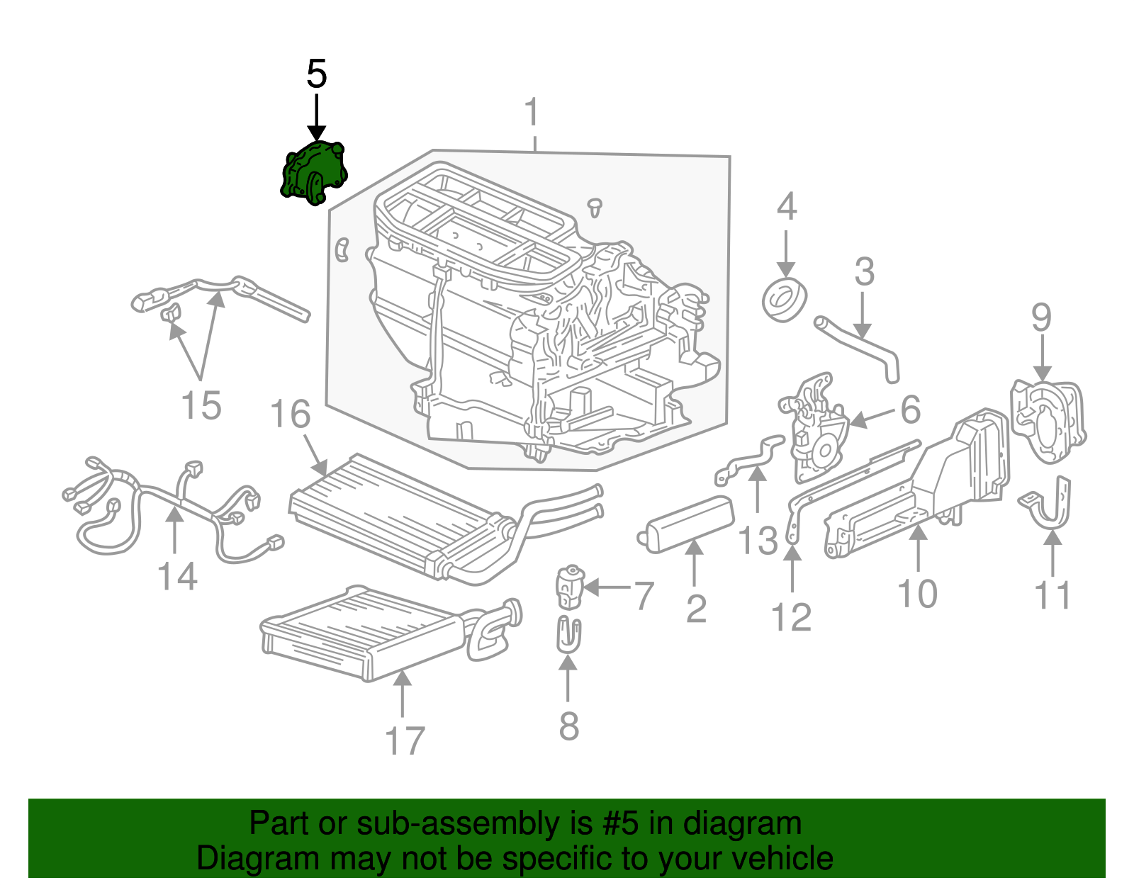 2004-2006 Honda HVAC Blend Door Actuator 79160-S5A-A01 | Retail Performance Auto Parts