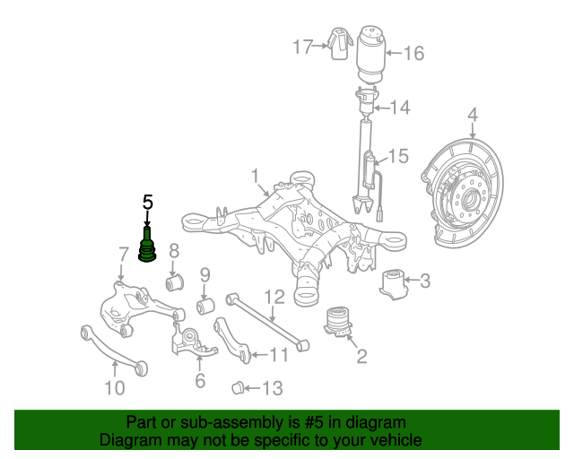 164-352-03-27 - Suspension Ball Joint 2006-2018 Mercedes-Benz ...