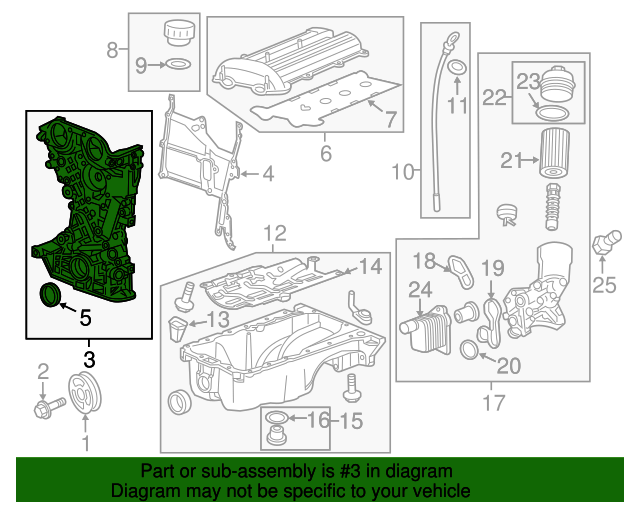 Engine Front Cover 28290048 | OEM Parts Online
