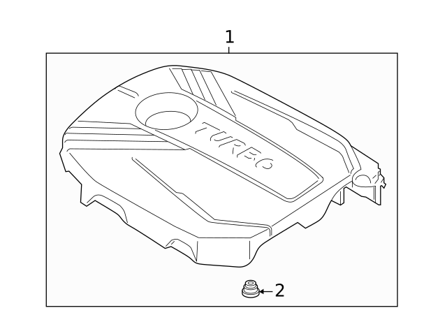 2019-2021 Hyundai Veloster Engine Cover 29240-2B220 | AutoNationParts.com