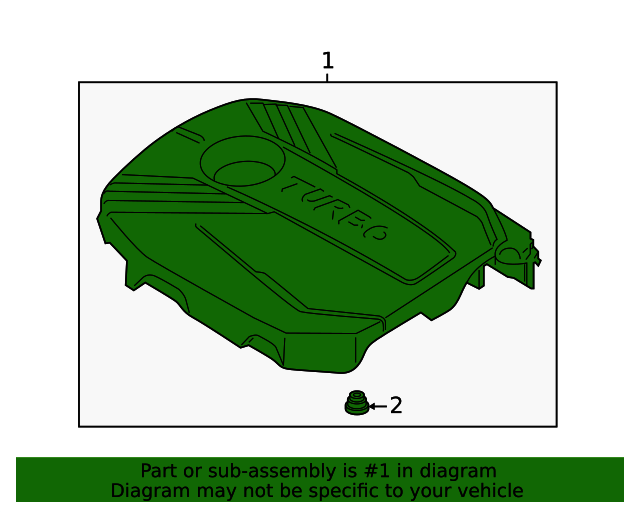 2019-2021 Hyundai Veloster Engine Cover 29240-2B220 | AutoNationParts.com