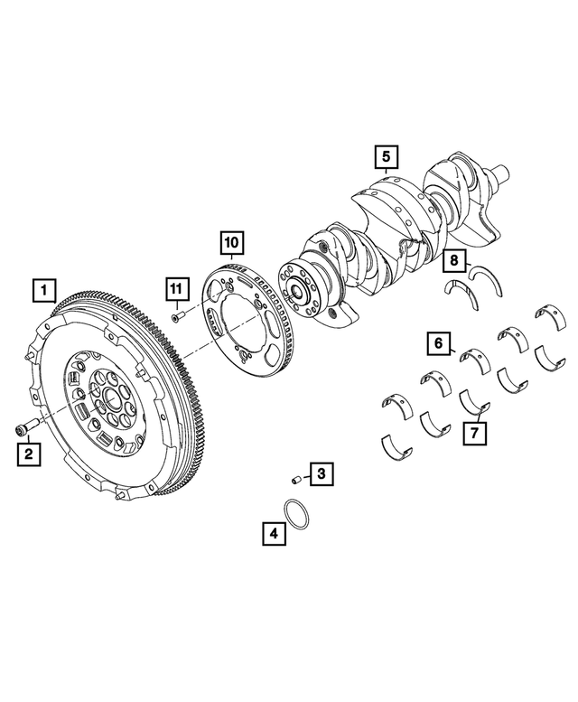 2019-2025 Mopar Rear Main Crankshaft Seal 68440358aa | TascaParts.com