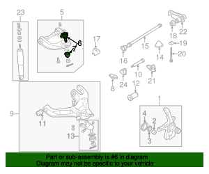 1992-2004 Mitsubishi Upper Ball Joint MB860829 | Auto Parts