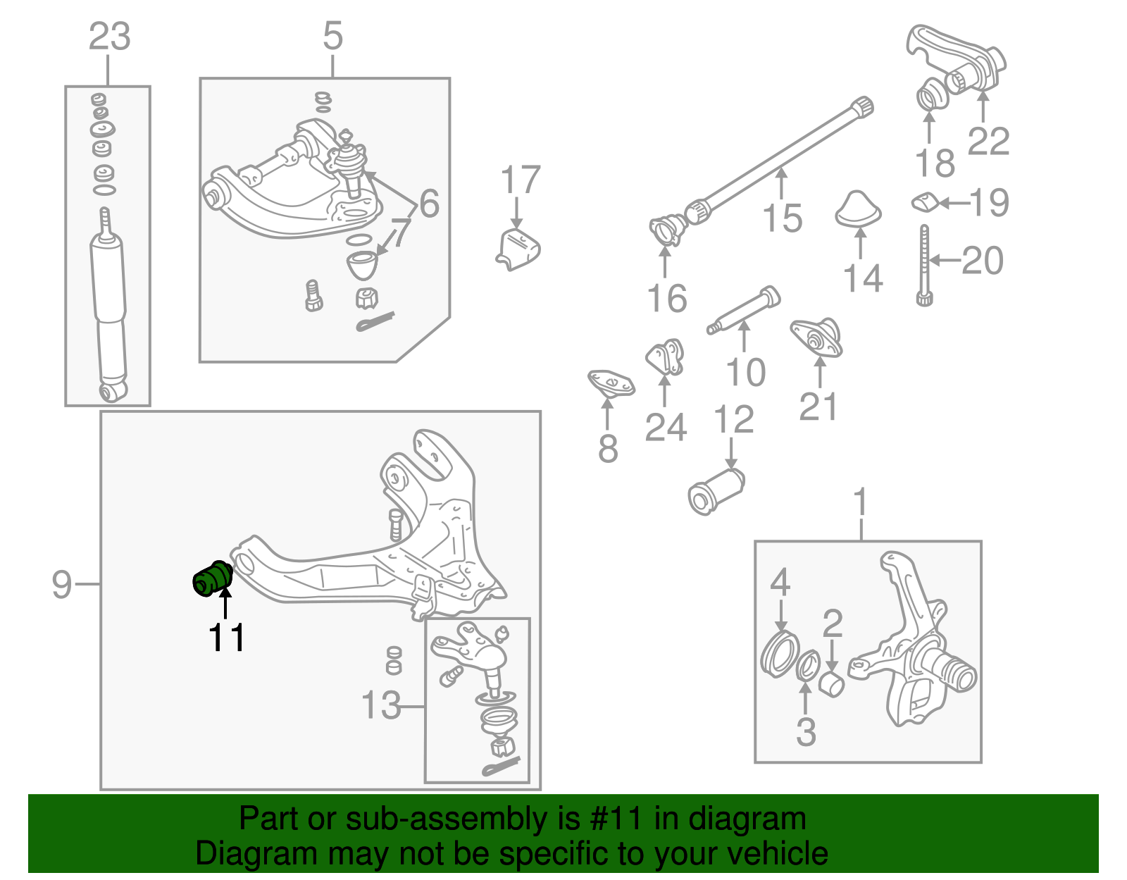 1984-2004 Mitsubishi Lower Control Arm Bushing MB109684 | Mitsubishi ...