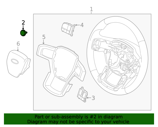 2021 Ford Steering Wheel Bolt -W721079-S437 | Varsity Ford