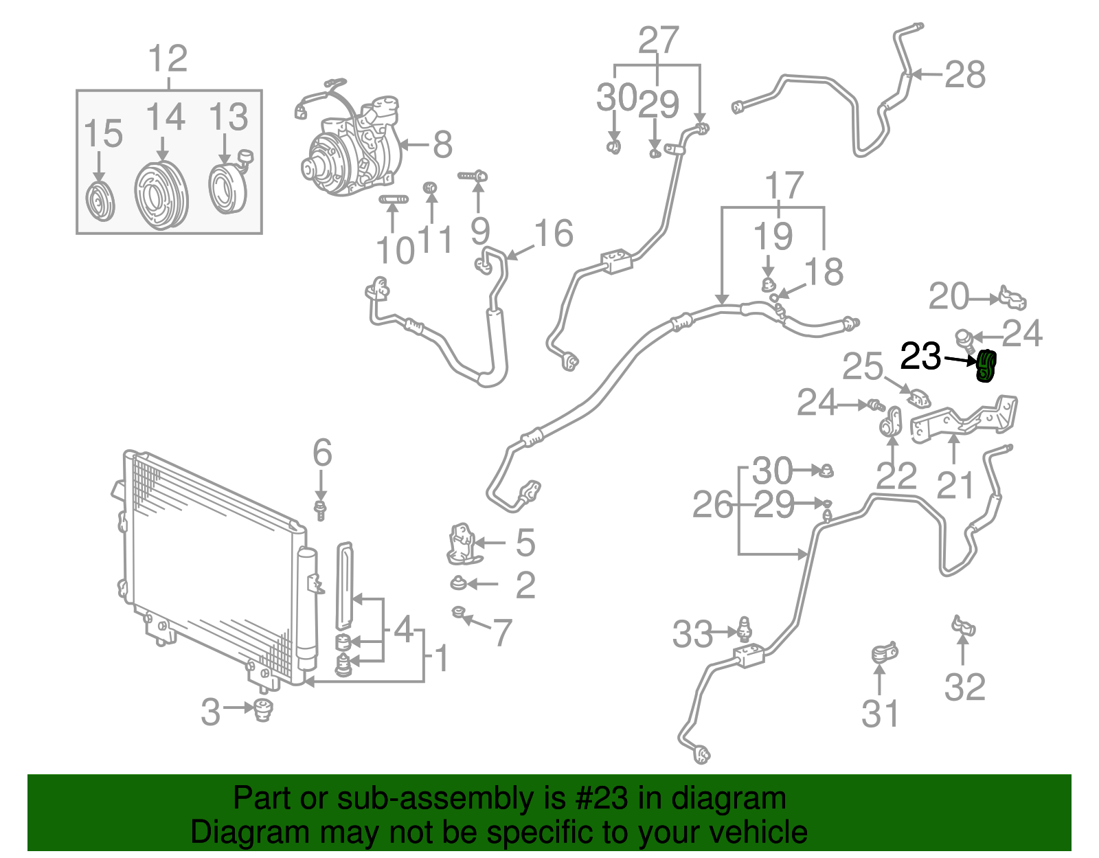 2001-2003 Toyota RAV4 A/C Refrigerant Line Clamp 88718-42060 | Toyota ...