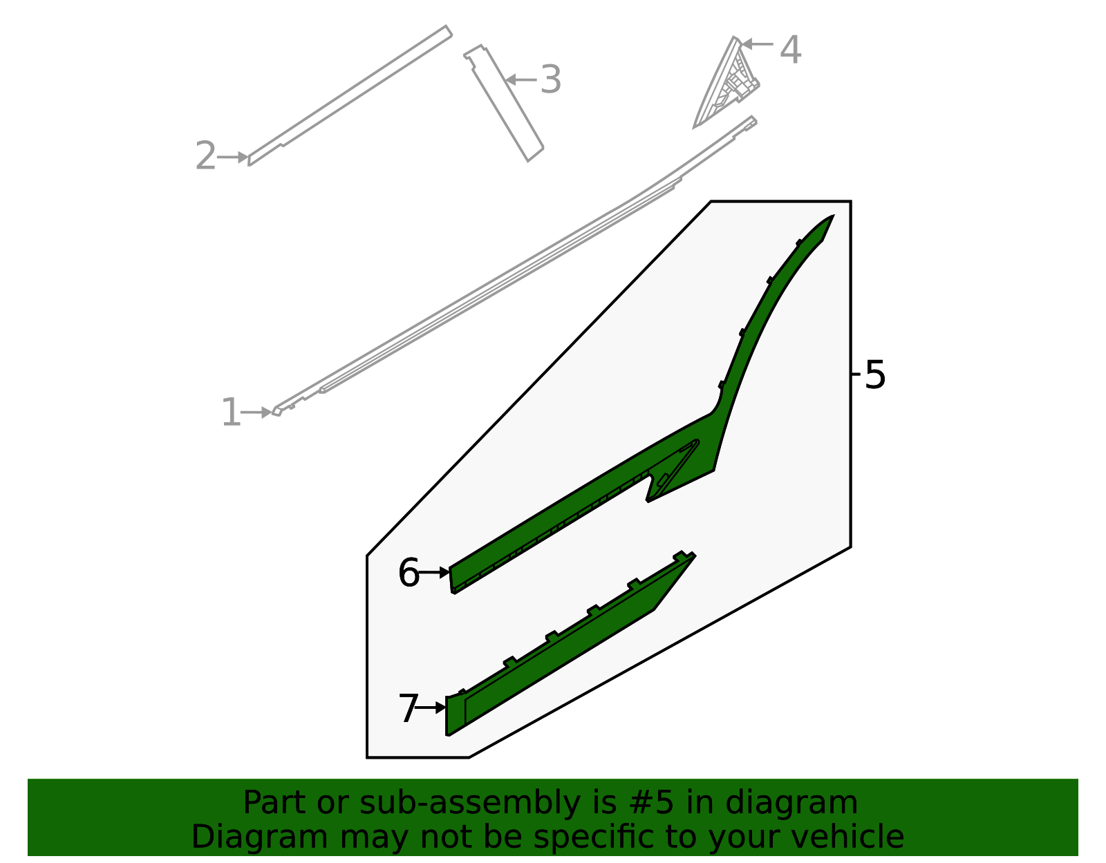 87731-Q5000 - Molding Assembly 2021-2025 Kia Seltos | Kia.Parts