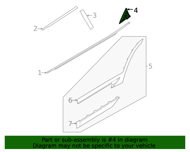 83830-Q5000 - Corner Trim 2021-2024 Kia Seltos | Kia.Parts Store