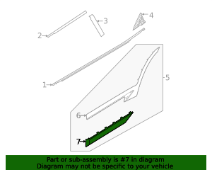 87736-Q5010 - Lower Molding 2021-2025 Kia Seltos | Kia.Parts Store