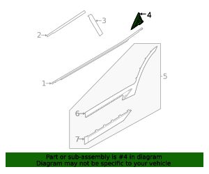 83830-Q5000 - Corner Trim 2021-2024 Kia Seltos | Kia.Parts Store
