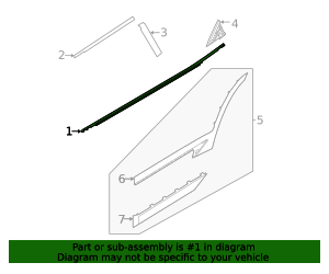2021-2022 Kia Seltos Belt Molding 83210-Q5000 | TascaParts.com
