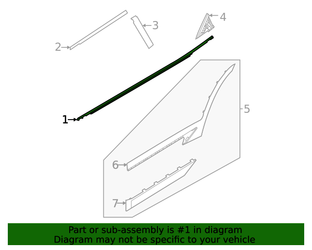 83220-Q5000 - Belt Molding 2021-2024 Kia Seltos | Kia.Parts Store