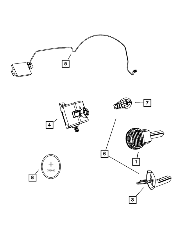 2011 Ram 3500 Wireless Ignition Node Receiver 68059401AF | Mopar Estores