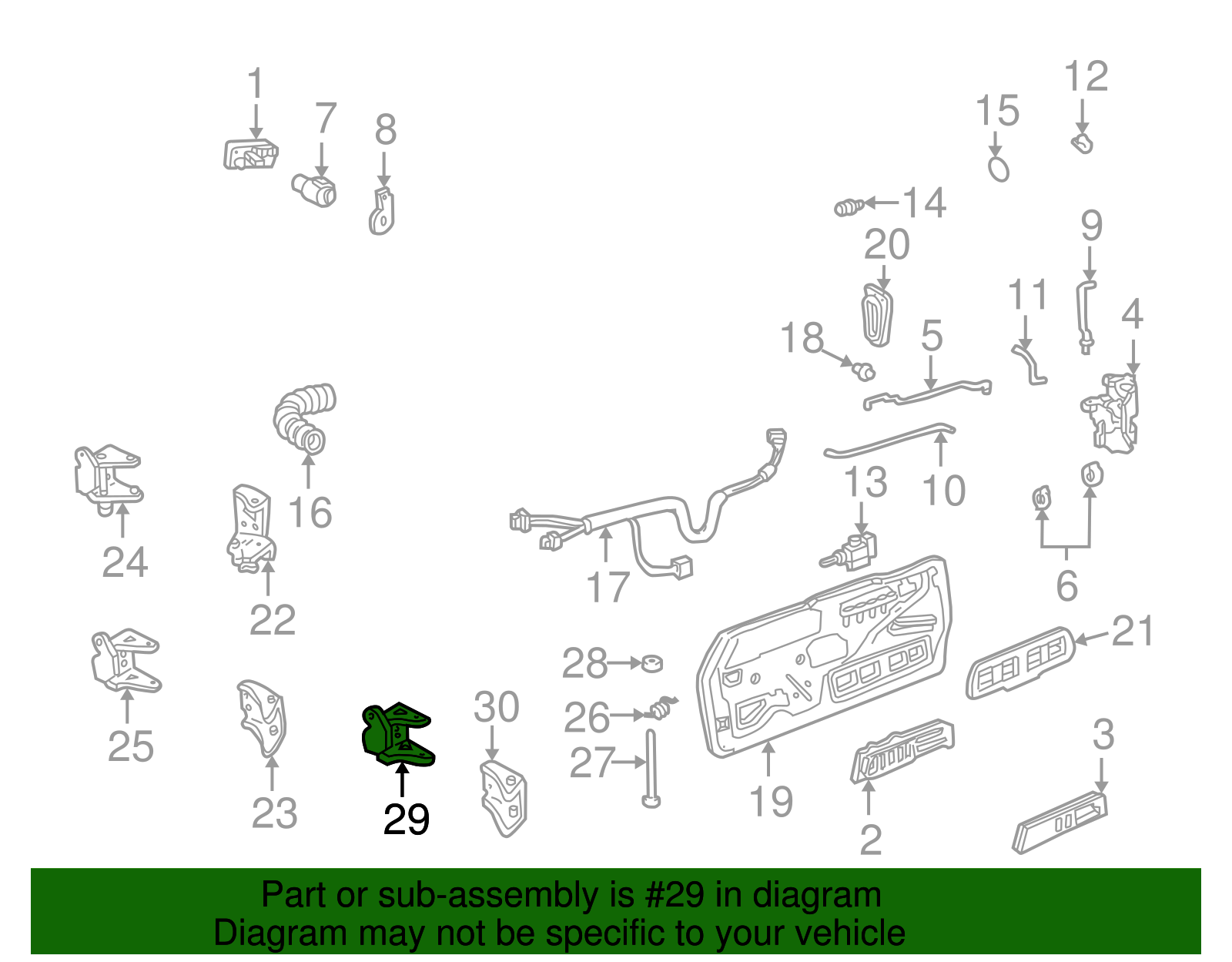 1988-2004 GM Side Door Hinge Bushing 16632193 GM | GMPartsDirect.com