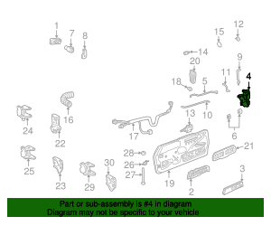 1988-2000 GM Chevy GMC Cadillac Driver Left Door Latch Assembly OEM NEW ...