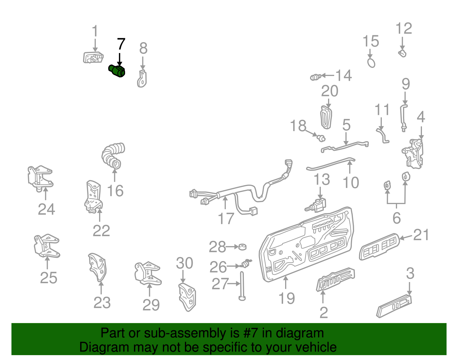 1995-2000 GM Lock Cylinder 12549131 GM | GMPartsDirect.com