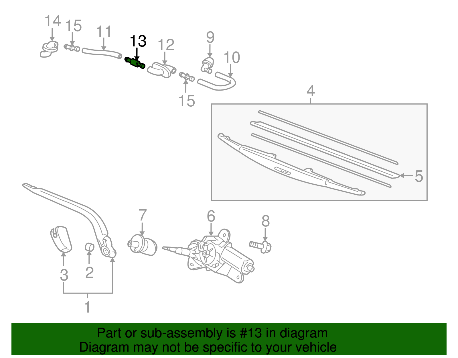 OEM 2015-2020 Honda Fit Washer Hose Valve 76826-SH0-A02 | Honda ...