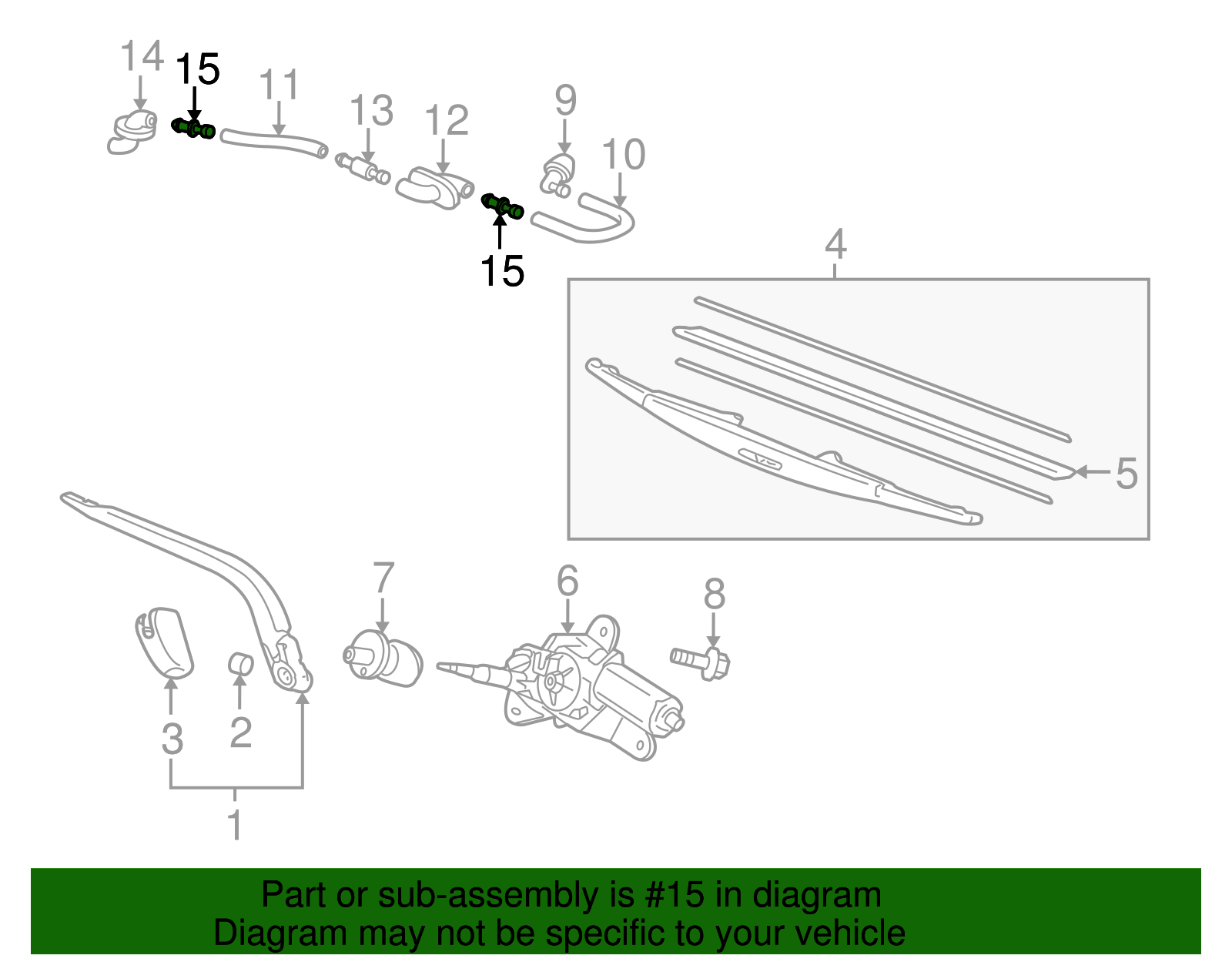 76825-SH0-A02 - Washer Hose Tube 2015-2020 Honda Fit | Honda Parts Online