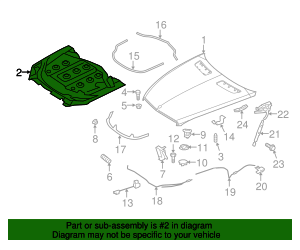 Mercedes-Benz OEM Insulation Part# 216-682-00-26 | OEM Vehicle Parts