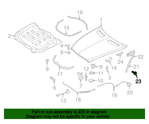 014-990-46-01 - Hood Hinge Bolt 2007-2010 Mercedes-Benz | Mercedes-Benz ...