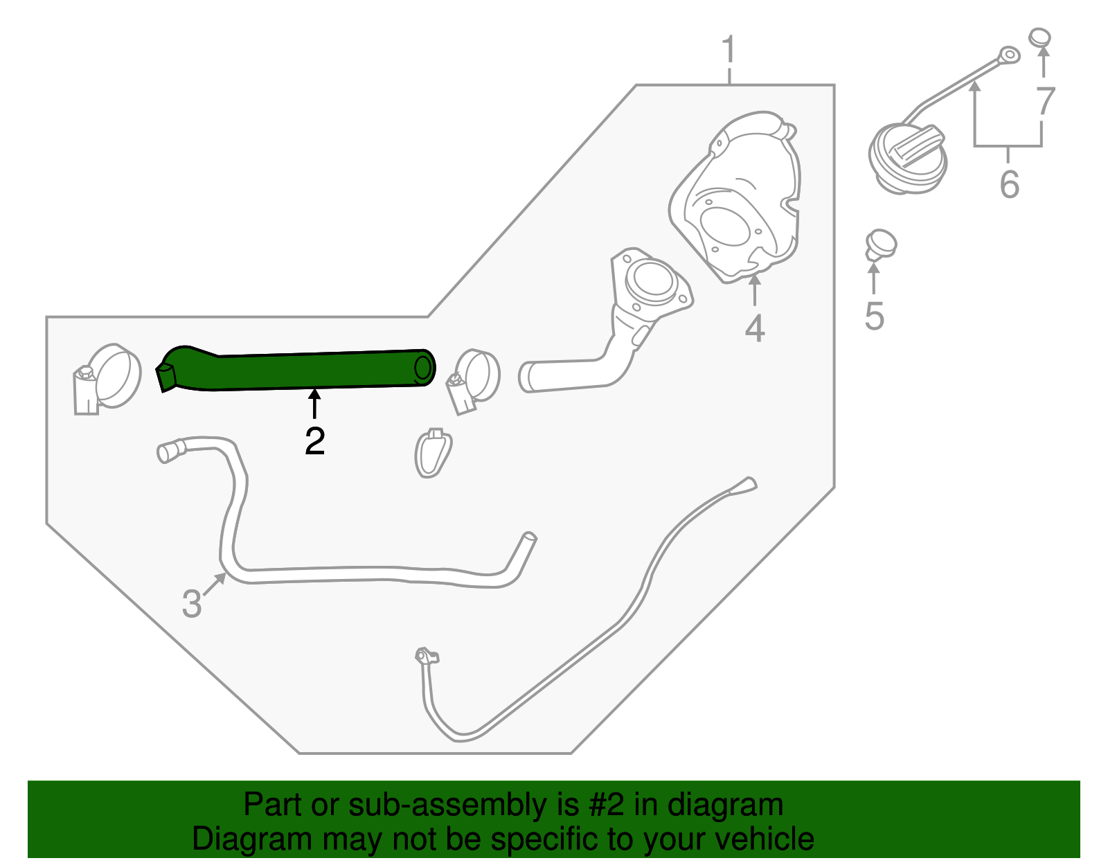 2017-2019 GM Fuel Tank Filler Hose 84533158 GM | GMPartsDirect.com