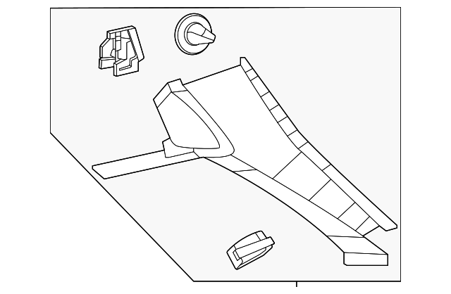 Trim, D Pillar 167-690-20-08-9051 | Mercedes-Benz Parts