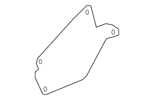 Genuine Toyota Fender Apron Seal (Left, Front) part# 53737-0C030 for ...