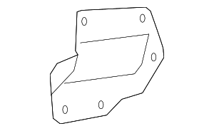 2007-2022 Toyota Fender Apron Seal (Left, Front, Rear) 53739-0C020 ...