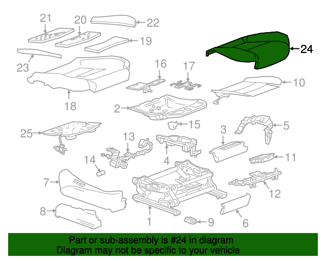 84466024 GM Seat Cover | GM Parts Store