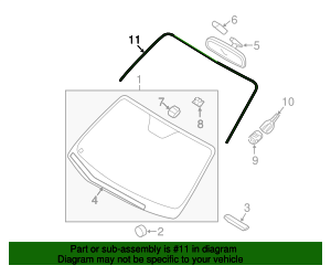 2007-2008 Hyundai Veracruz Reveal Molding 86131-3J000 | OEM Parts Online