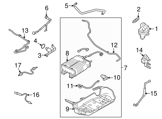 2005-2010 Ford Mustang Connector Tube 5R3Z-9E498-BA | Ford Parts Catalog