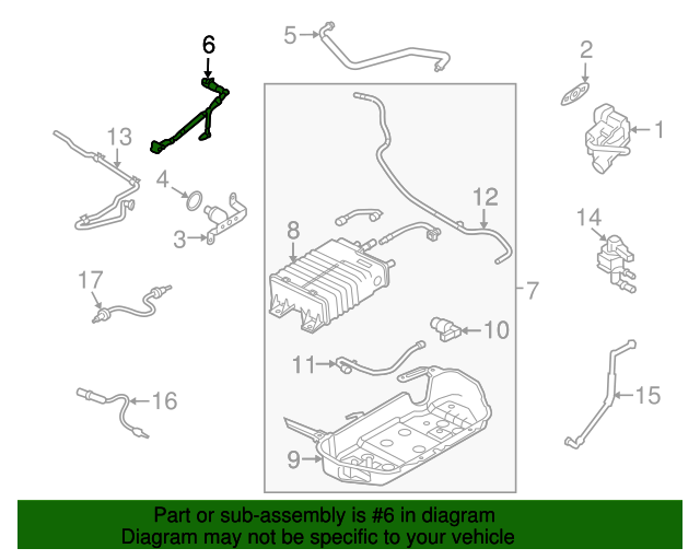 5R3Z-9E498-BA 2005-2010 Ford Mustang Connector Tube | Fairway Ford Parts