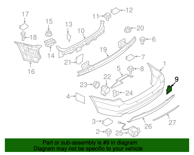 Genuine BMW 51-12-8-041-134 | Tow Eye Cap | FREE Shipping on Most ...
