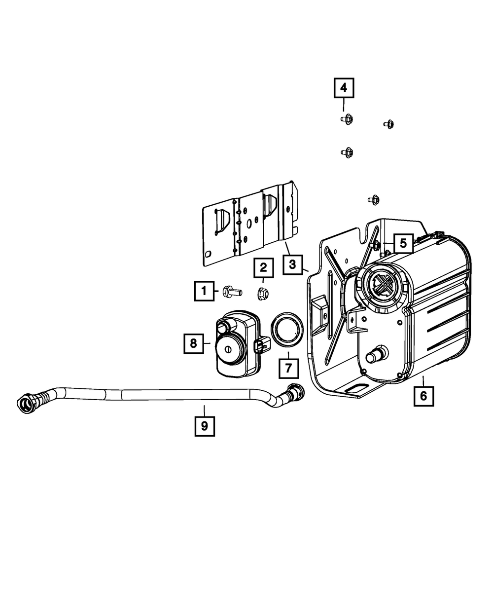 2007-2012 Mopar Flow Valve To Canister Hose 52109788AG | Mopar eStore