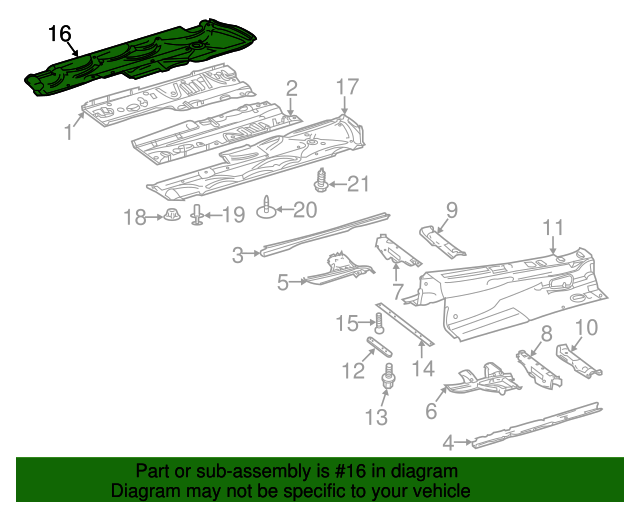 2010-2018 Mercedes-Benz Under Cover 212-680-04-09 | MB OEM Parts