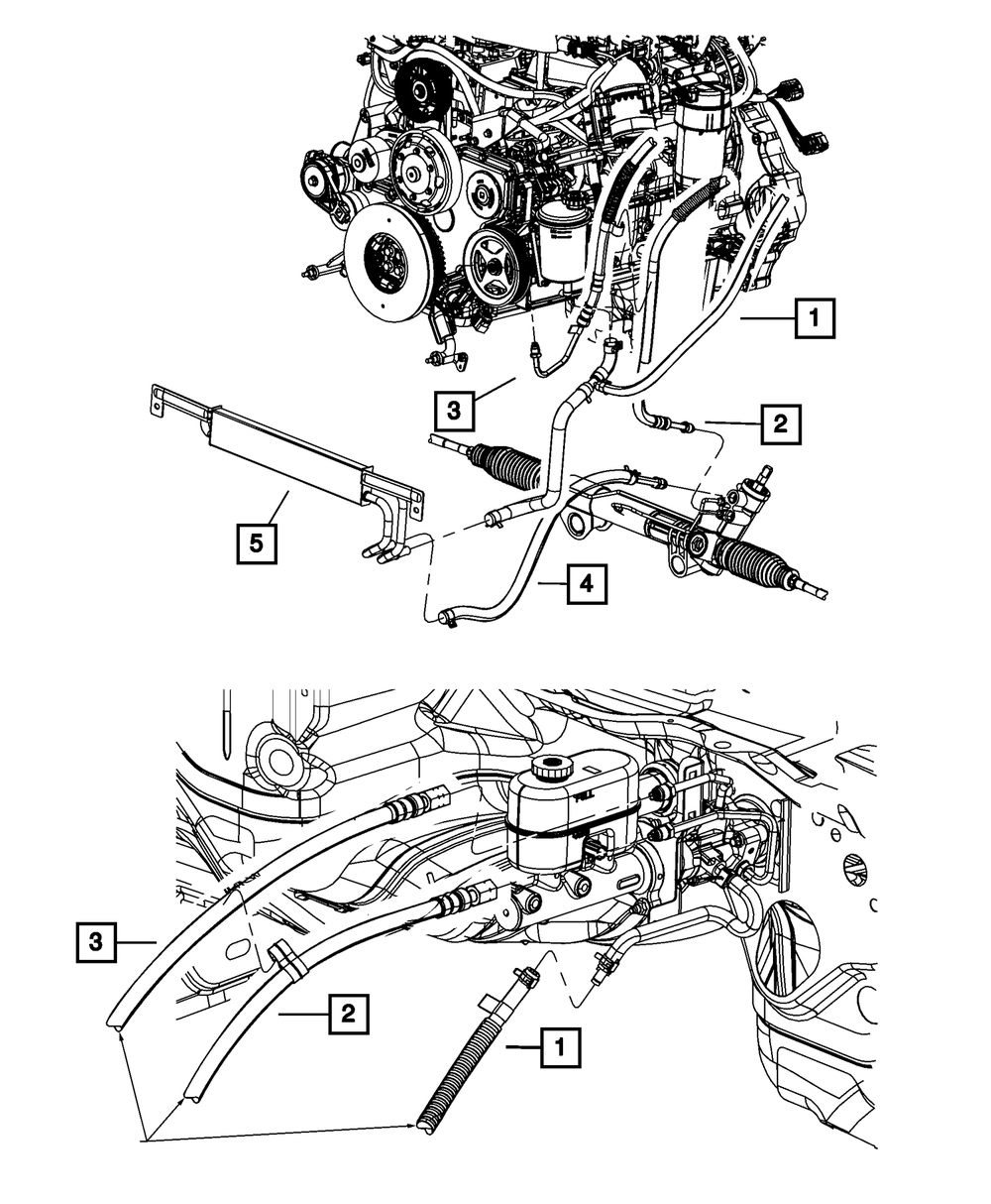 2011-2012 Ram Power Steering Cooler 55111392AC | Mopar eStore