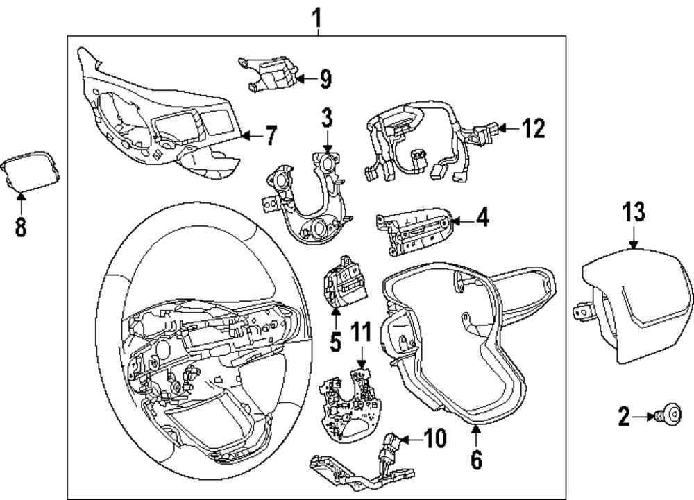 Genuine OEM GM Part - Trim Bezel 2024-2025 GMC Acadia 85152317 - Parts ...