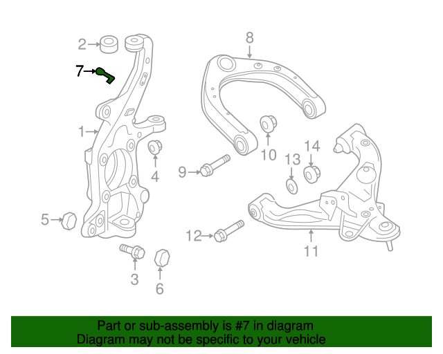 08921-3252A - Knuckle Pin 2012-2024 Nissan | Nissan Parts & Accessories ...